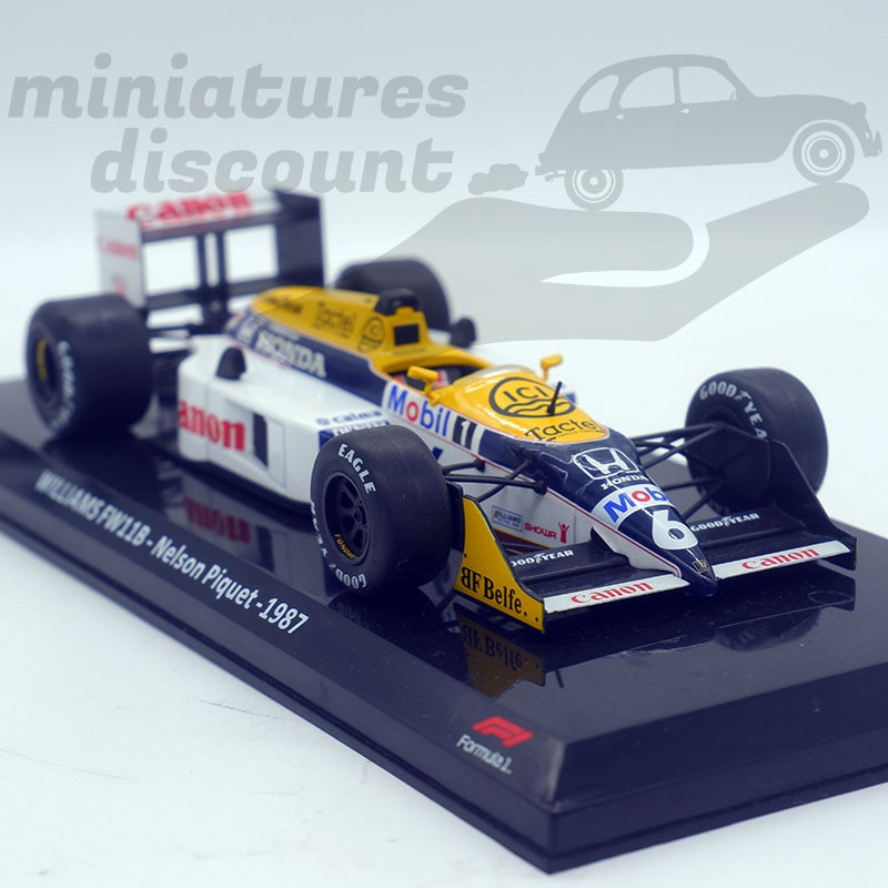 Williams FW11B - Nelson Piquet - 1987 - 1/24eme sur socle