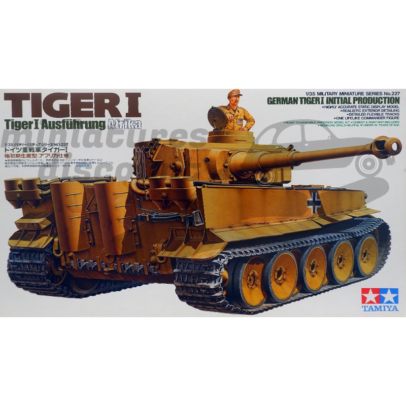 German Tiger I Ausfuhrung Afrika - Maquette Tamiya 35227 - 1/35ème en boite