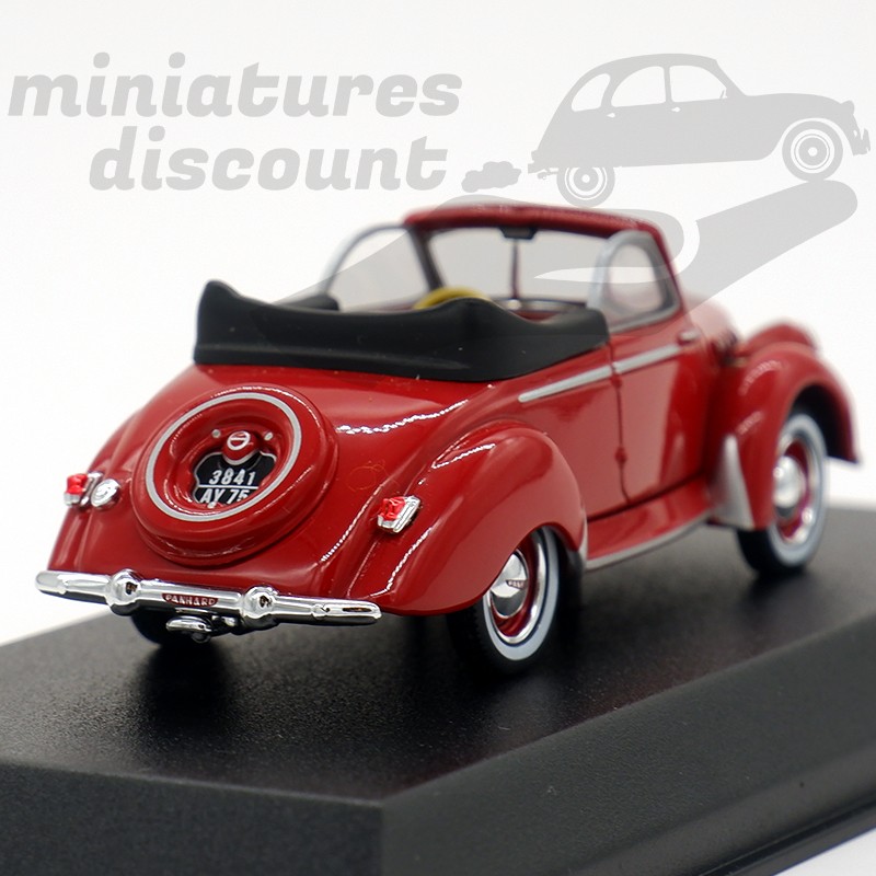 Panhard Dyna X Cabriolet de 1951 Couleur rouge - 1/43ème en boite