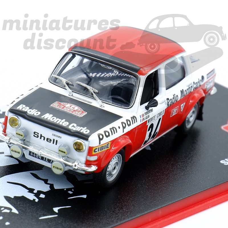 Simca 1000 Rallye 2 - Rallye Monte-Carlo 1973 - 1/43ème en boite