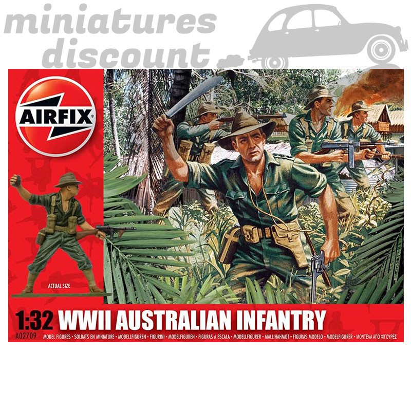 Airfix - 14 Figurines, WWII Australian Infantry - 1/32eme