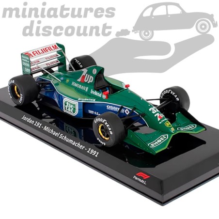 Jordan 191 - 7up - Michael Schumacher - 1/24eme sous blister avec revue